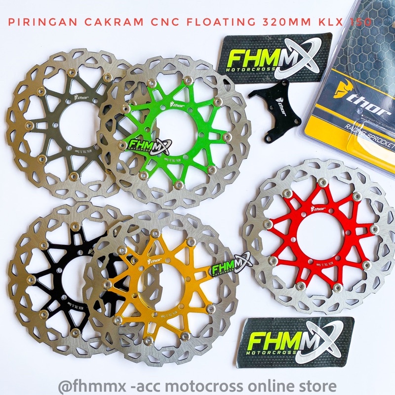 Jual Piringan Cakram KLX 150 CNC Floating 320MM THOR | Shopee Indonesia