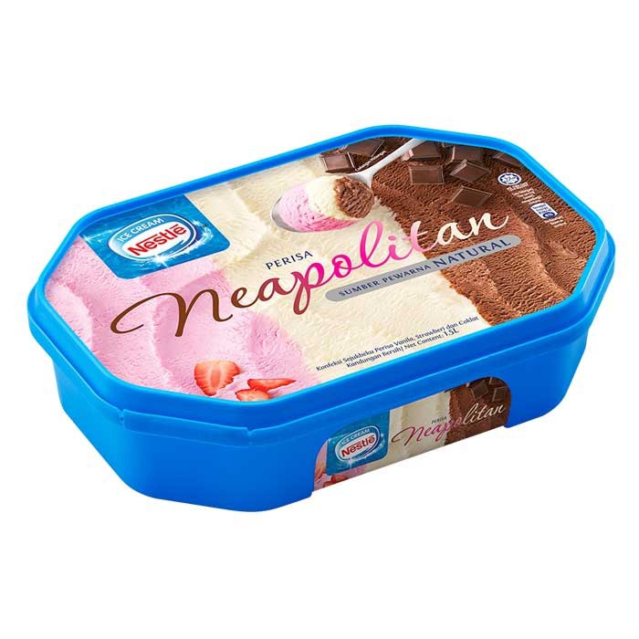 Jual NESTLE ICE CREAM NEAPOLITAN 1500ML ES KRIM NESTLE 3IN1 1,5 LITER ...