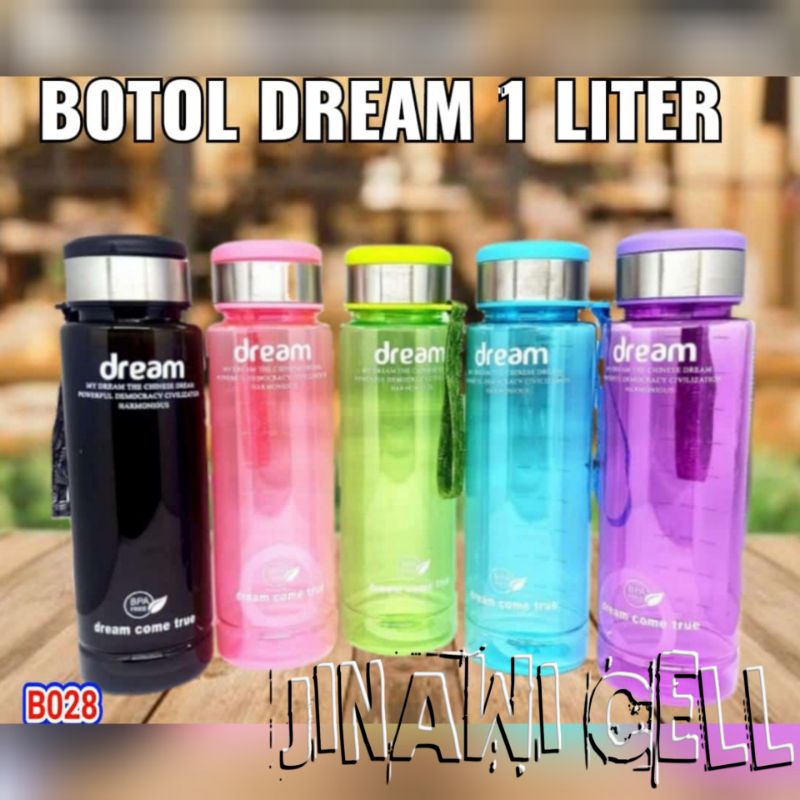 Jual BOTOL DREAM 1 LITER B028 BOTOL AIR MINUM JUMBO | Shopee Indonesia