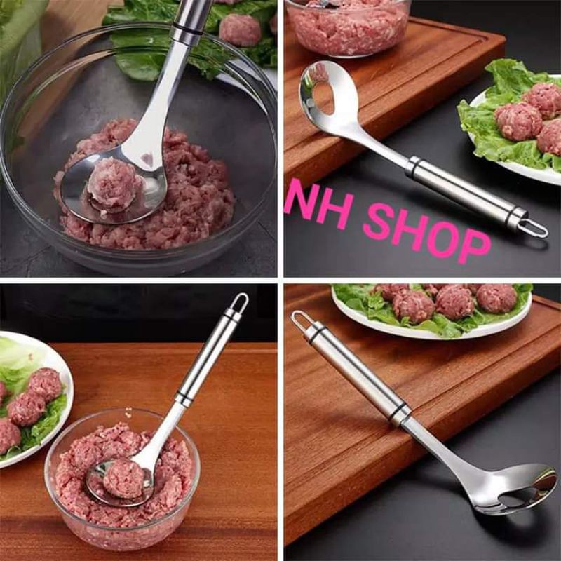Jual (200 gr ) Cetakan bakso stainless/sendok bakso | Shopee Indonesia