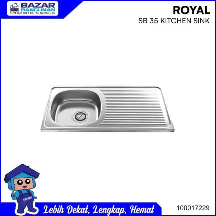 Jual DISKON SINK / BAK CUCI PIRING ROYAL SB 35 / SB35 / SB-35 STAINLESS ...
