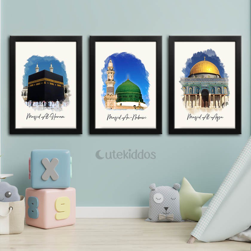 Jual Hiasan Dinding Poster Wall Decor Islami Kabah Masjid Al Haram ...