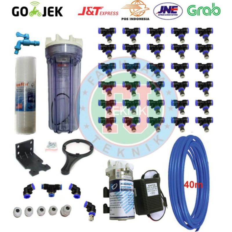 Jual Mesin Embun Kabut Walet 30 Titik Paket Misting Kabut Hidroponik ...