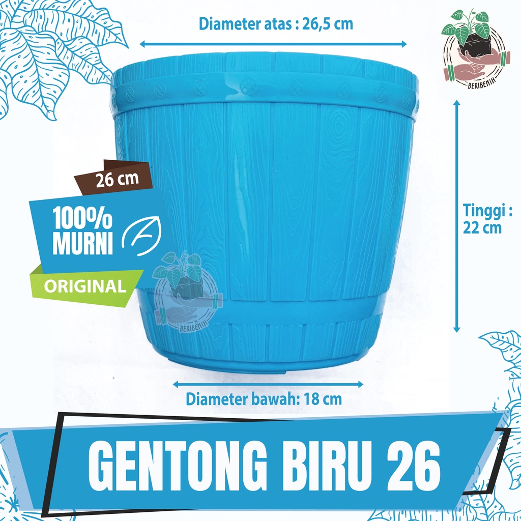 Jual Pot Gentong Kayu Ukuran 26 Pot Tanaman Hias Pot Bunga Pot Unik ...