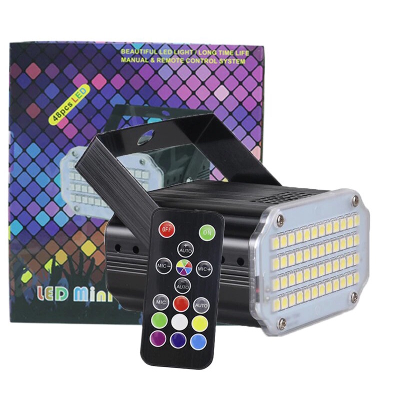Jual Lampu Disco Proyektor DJ Party Lights 48 LED RGB | Shopee Indonesia