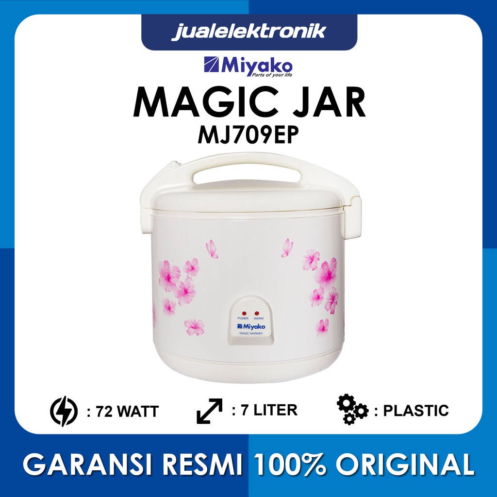 Jual Miyako Magic Jar 7 Liter 72 Watt MJ709EP Penghangat Nasi | Shopee ...