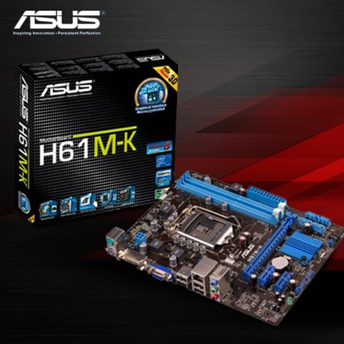Jual MOTHERBOARD ASUS H61M-K (LGA 1155, H61, DDR3) - Mainboard | Shopee Indonesia
