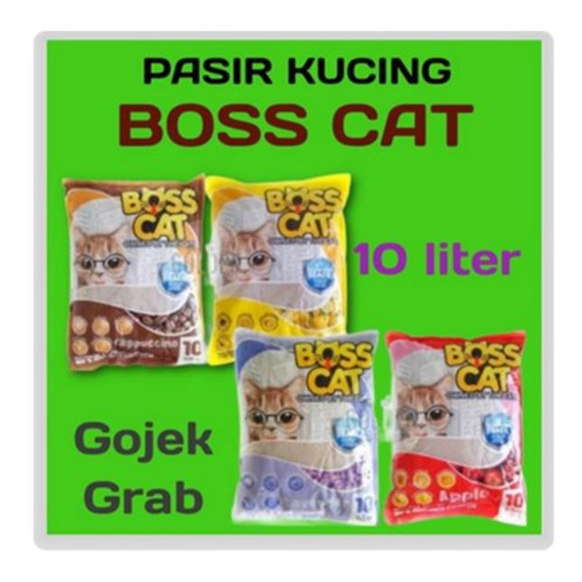 Jual Pasir Kucing Boss Cat Gumpal Wangi 10L | Shopee Indonesia