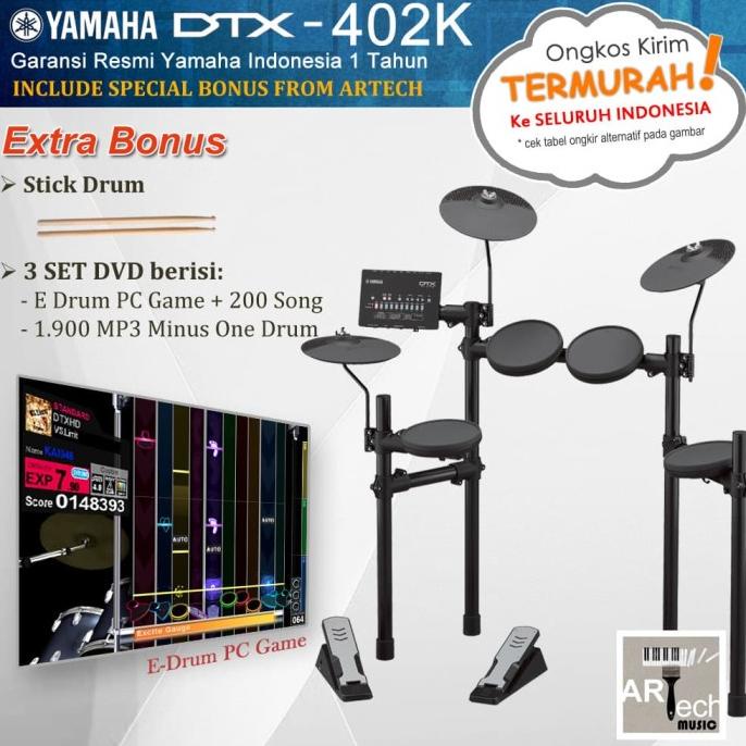 Jual Drum Elektrik Yamaha Dtx402 / Dtx402K / Dtx 402 / 402K (Penerus ...