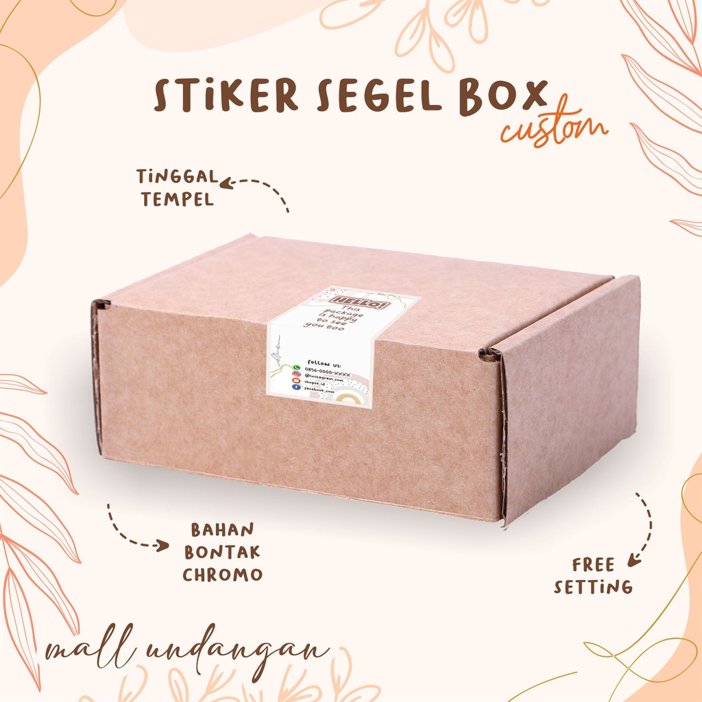 Jual STIKER SEGEL BOX KOTAK CUSTOM- STIKER SEGEL PACKAGING HAMPERS ...
