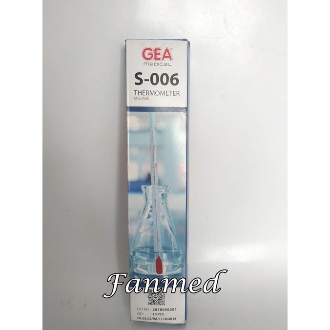 Jual Alat Peraga Kimia Termometer Thermometer Alco -10 / 110 C S-006 ...