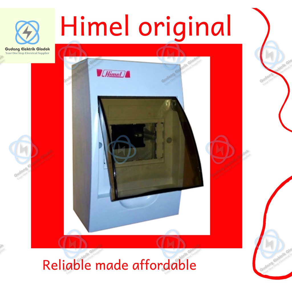 Jual BOX MCB 4 POLE ; SURFACE MOUNTED ; HDPZ50PM4IP30F ; HIMEL | Shopee ...