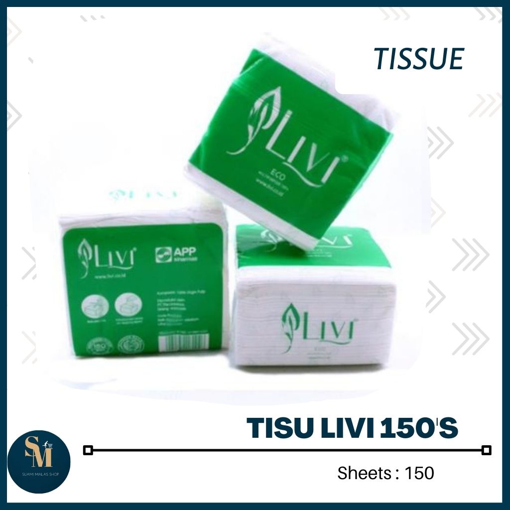 Jual SM TISSUE LIVI ECO MULTIPURPOSE 150 PCS(Tisue meja makan) | Shopee ...