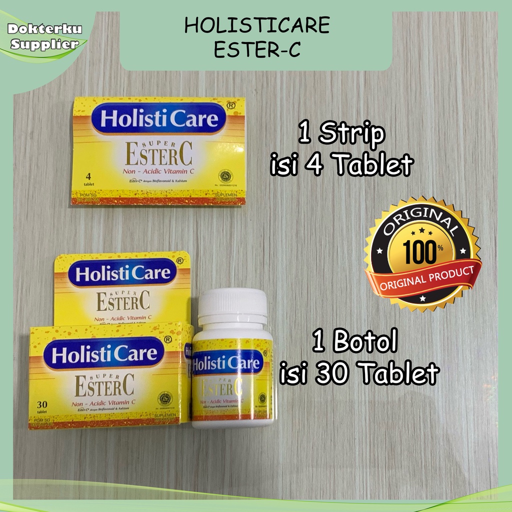Jual Vitamin Ester C Holisticare ( Jual Strip dan Per Botol) ORIGINAL ...