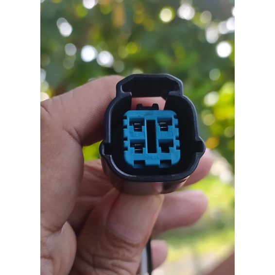 Jual soket lampu depan headlamp fitting konektor female pin 4 kabel 3 ...