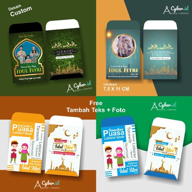 Jual Amplop Lebaran / Ampao Lebaran Custom 1445 H / 2024 | Shopee Indonesia