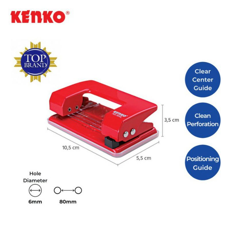 Jual pembolong kertas kenko no.30/ pembolong kertas murah/ pembolong ...