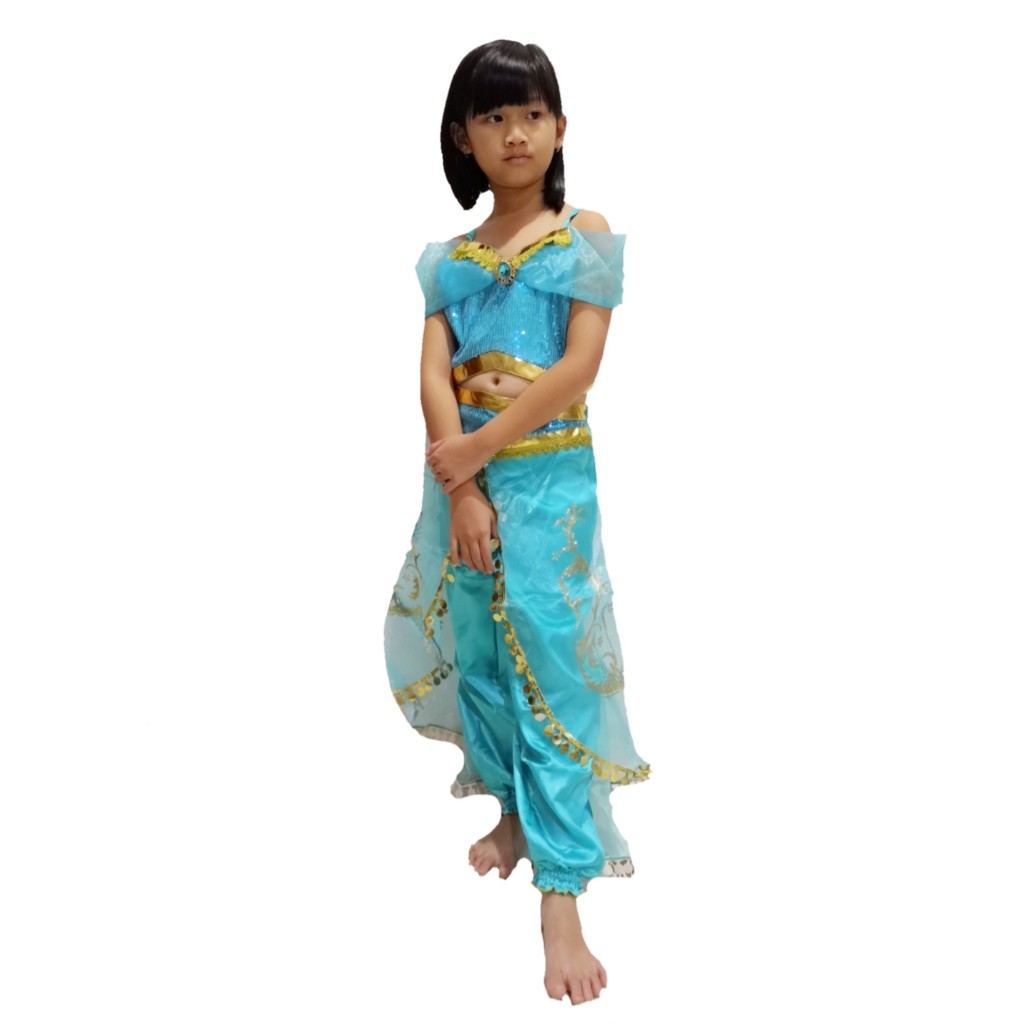 Jual Baju Jasmine Anak Kostum Princess Karakter Aladdin Cewek Perempuan ...