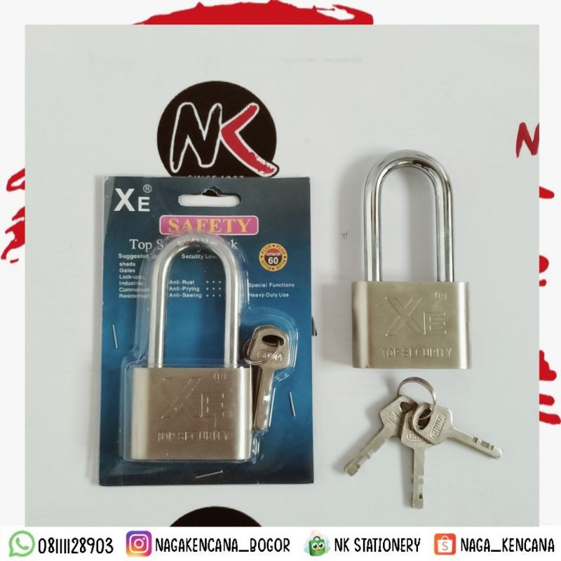 Jual Kunci Gembok Pintu dan Gerbang leher panjang Ukuran 60mm | Shopee ...