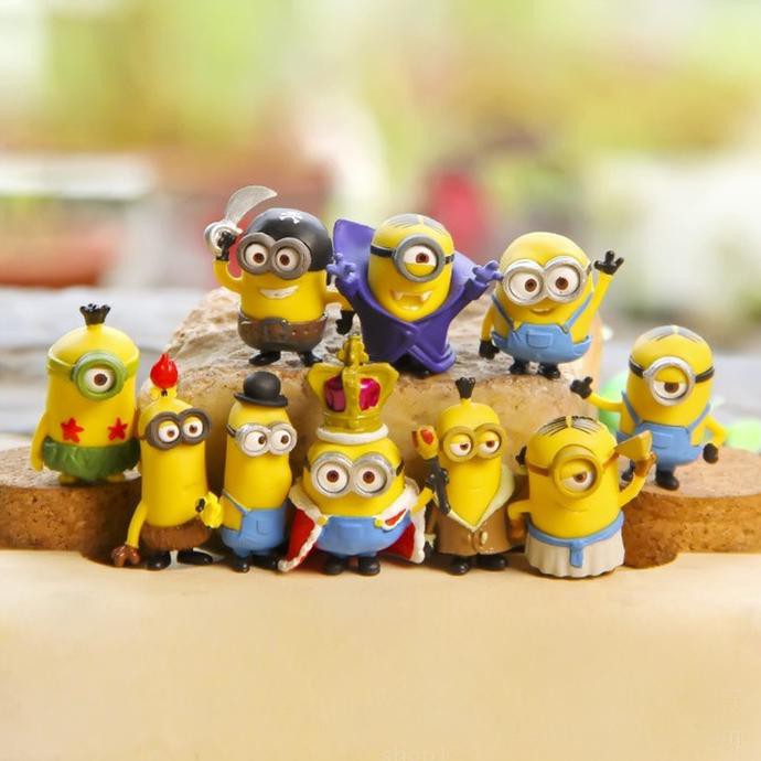 Jual Minion Figure Set isi 10 / Mainan Anak Minion - Minion Set 10 ...