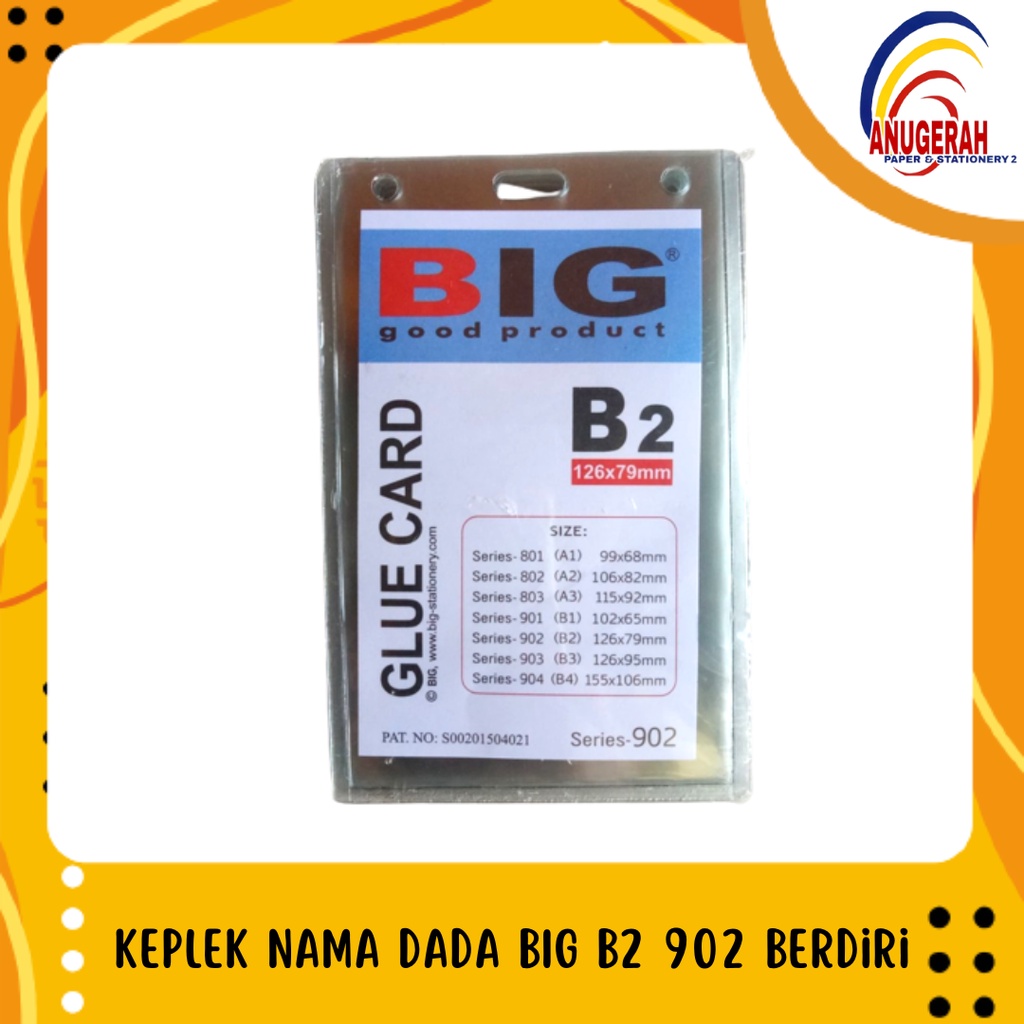 Jual KEPLEK NAMA DADA BIG B2 902 BERDIRI (PAK20) | Shopee Indonesia