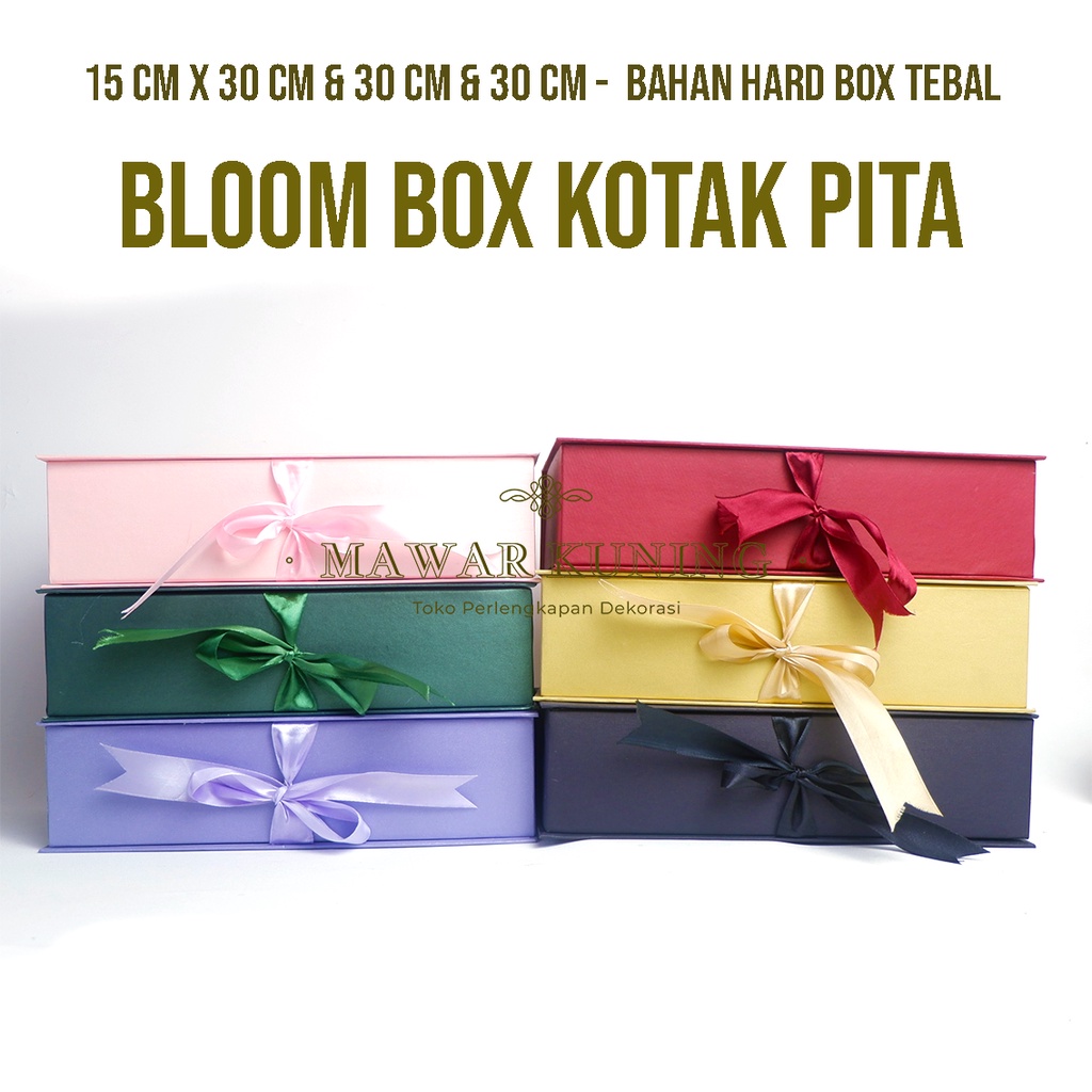 Jual [ 15 CM x 30 CM & 30 CM x 30 CM ] Bloom Box Kotak Pita / Kotak Kado Atau Hadiah | Shopee ...