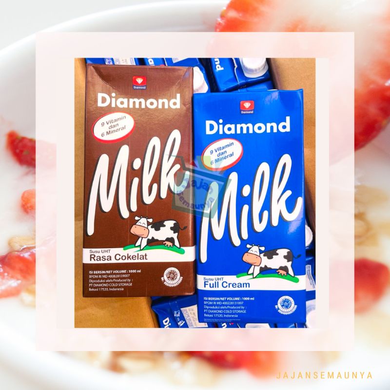 Jual Diamond uht 1 liter x 12 pcs (1 karton) | Shopee Indonesia