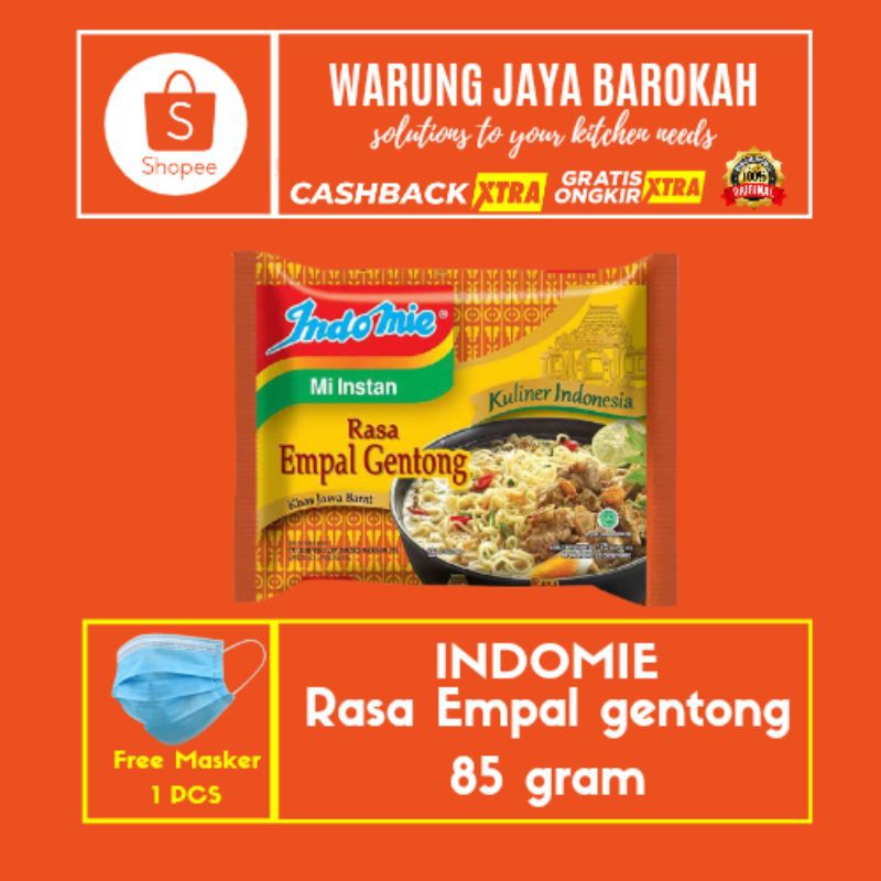 Jual MIE INDOMIE RASA EMPAL GENTONG/INDOFOOD/HEMAT/MURAH/GROSIR ...