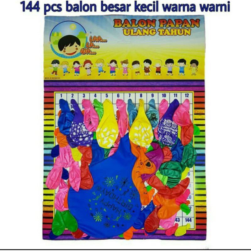Jual BALON PAPAN ULANG TAHUN / BALON KECIL & BESAR / BALON PAPAN ...