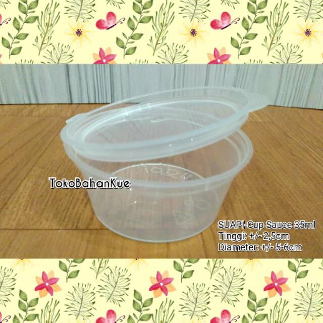 Jual SUAPI CUP SAOS 35ml PAKET MURAH - cocok untuk tempat acar/saos ...