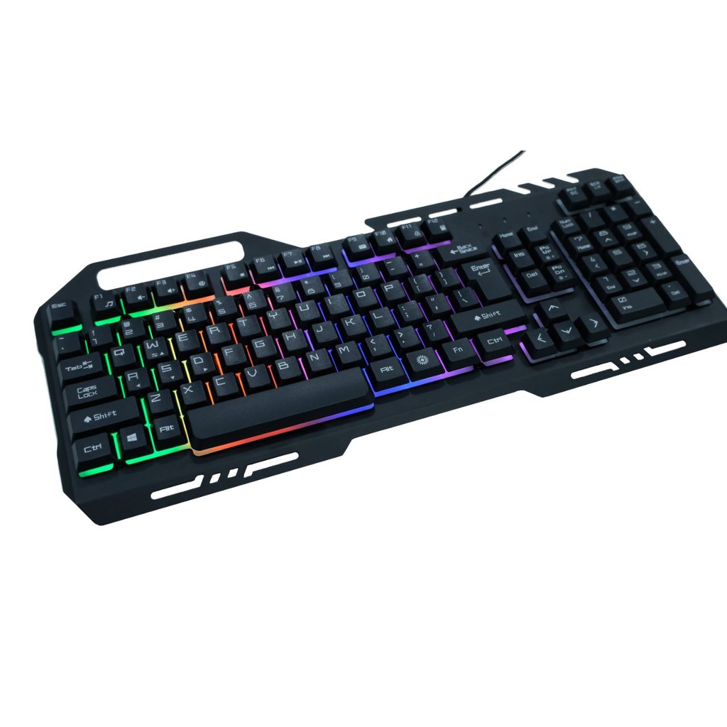 Jual Keyboard gaming membrane wired usb rainbow lightning rgb ax320g ...