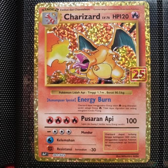 Jual #####] Charizard 25th Anniversary Pokemon TCG Indonesia | Shopee ...