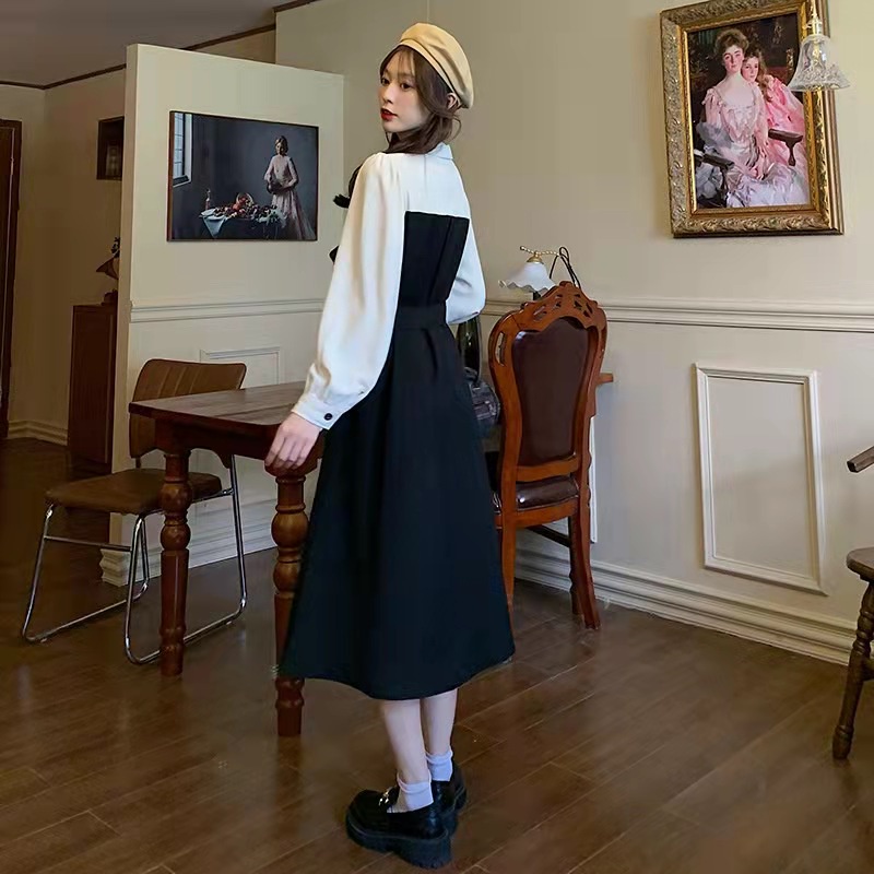 Jual COD model menyatu/dress wanita/long dress/dress korea/midi dress ...