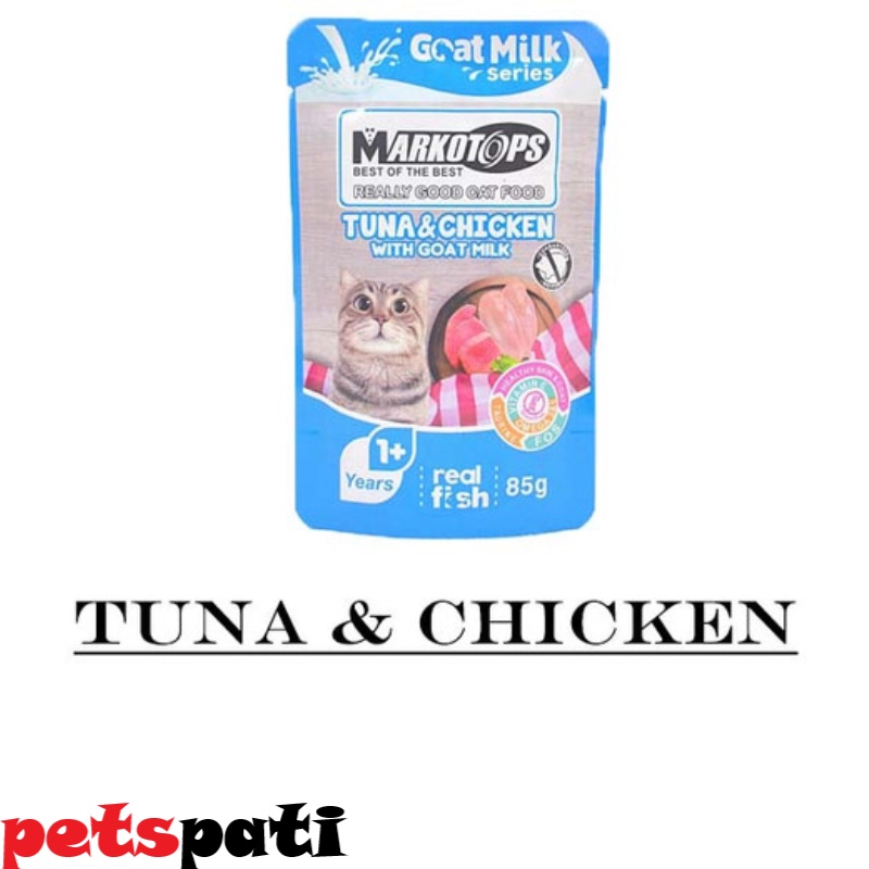 Jual MARKOTOP Pouch / Cat Wet Food Sachet 85 Gram HARGA EKONOMIS ...