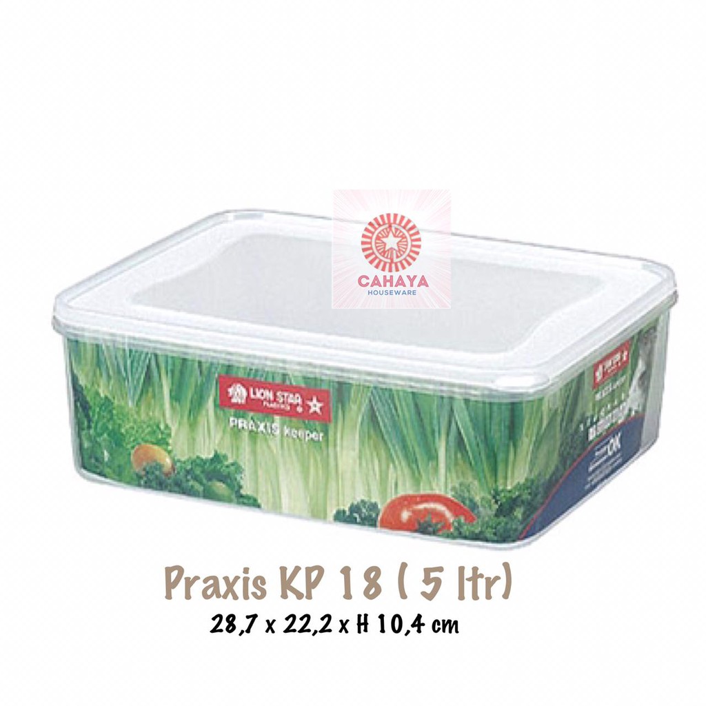 Jual Praxis Keeper 301 KP-18 Toples Kerupuk 5Liter Plastik Kotak Tempat ...