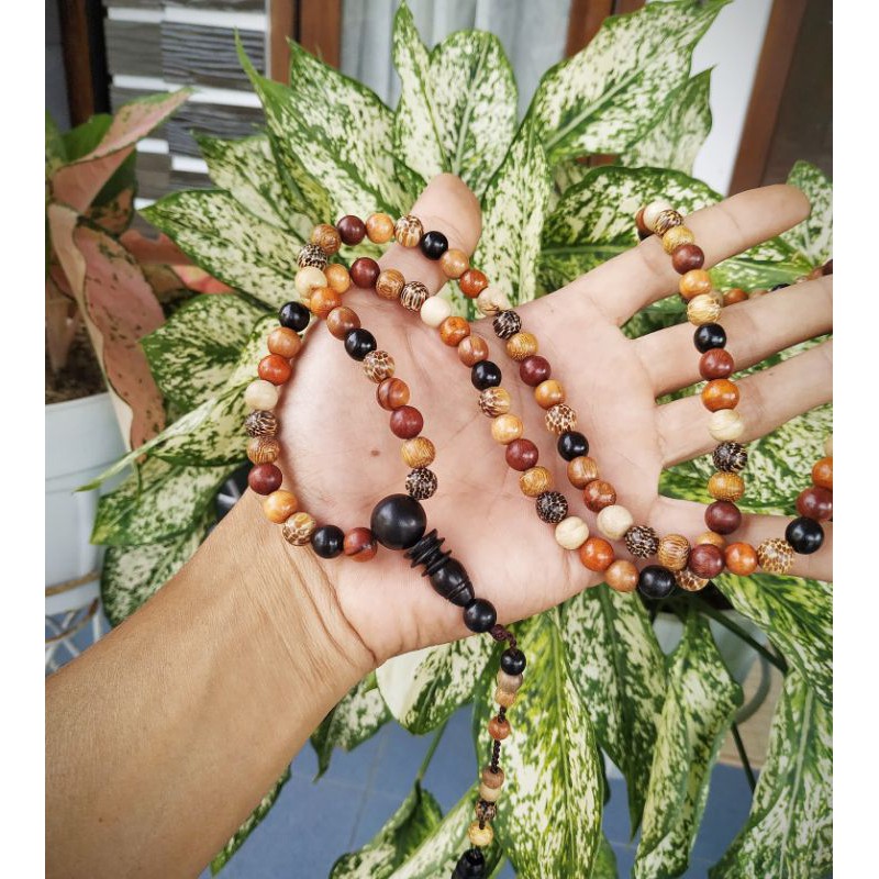 Jual TASBIH KAYU SETIGI TASBIH GALIH KELOR TASBIH KAYU KUNO TASBIH 9 ...