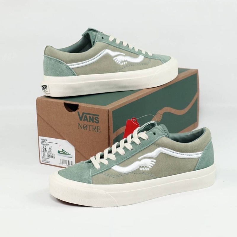 Jual NOTRE X VANS OLD SKOOL OG STYLE 36 LX HANDSHAKE MATCHA GREEN | Shopee Indonesia