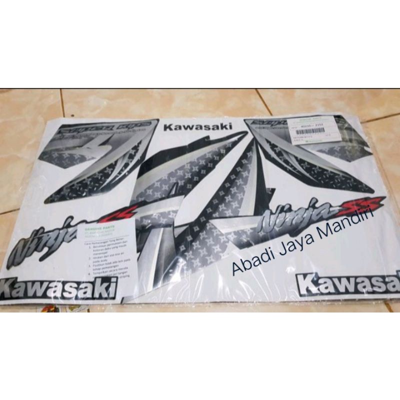 Jual Striping Lis body Stiker Kawasaki Ninja Ss Hitam 2012 2013 Asli ...
