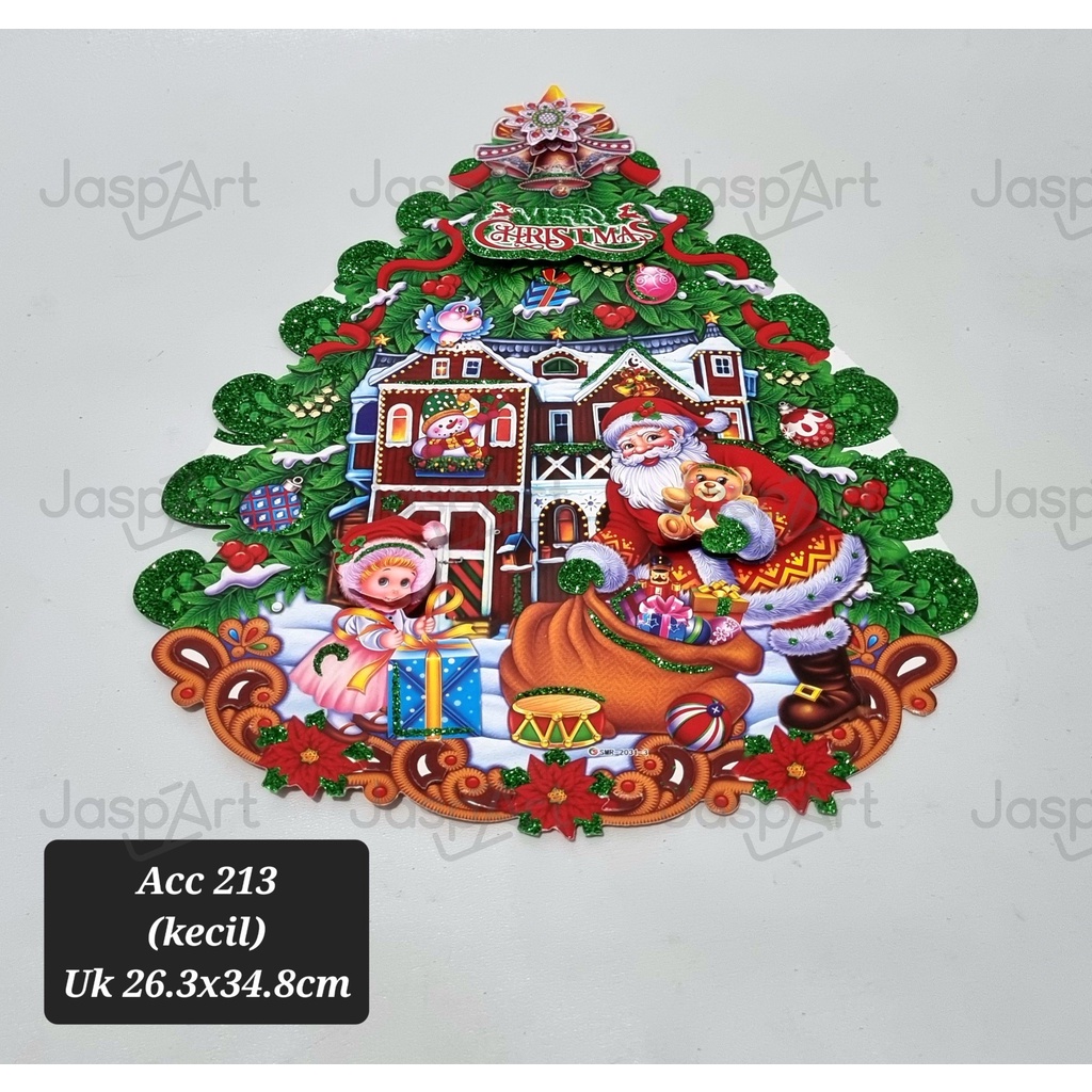 Jual TEMPELAN Merry Christmas Tempelan Gantungan Pintu Hiasan Pohon ...