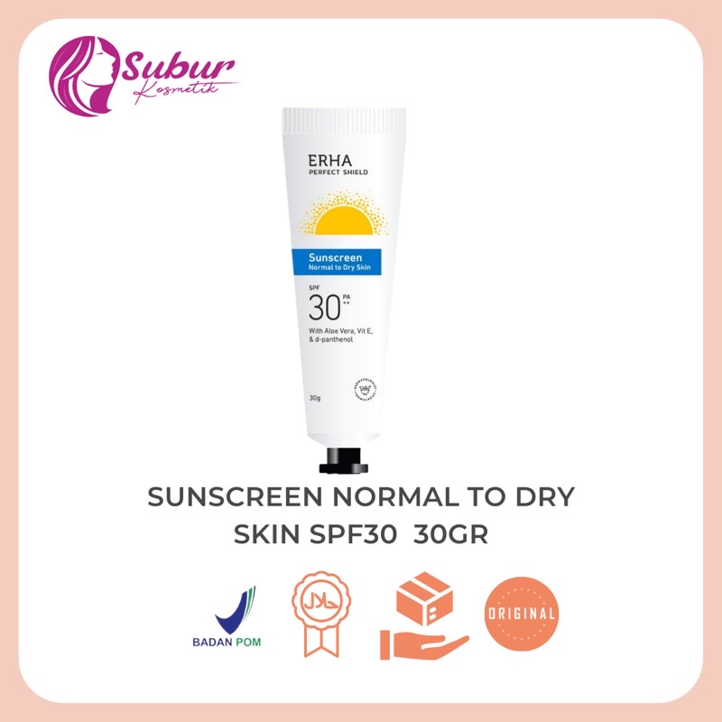 Jual Erha Sunscreen Normal To Dry Skin Spf 30 Pa++/Melindungi Kulit ...