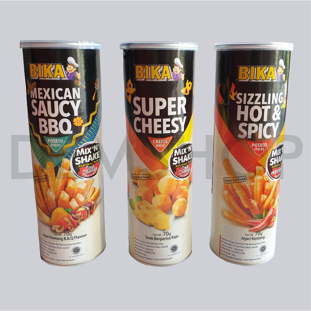 Jual Bika Snack 70g Kemasan Kaleng - Chiki ciki camilan makanan ringan ...