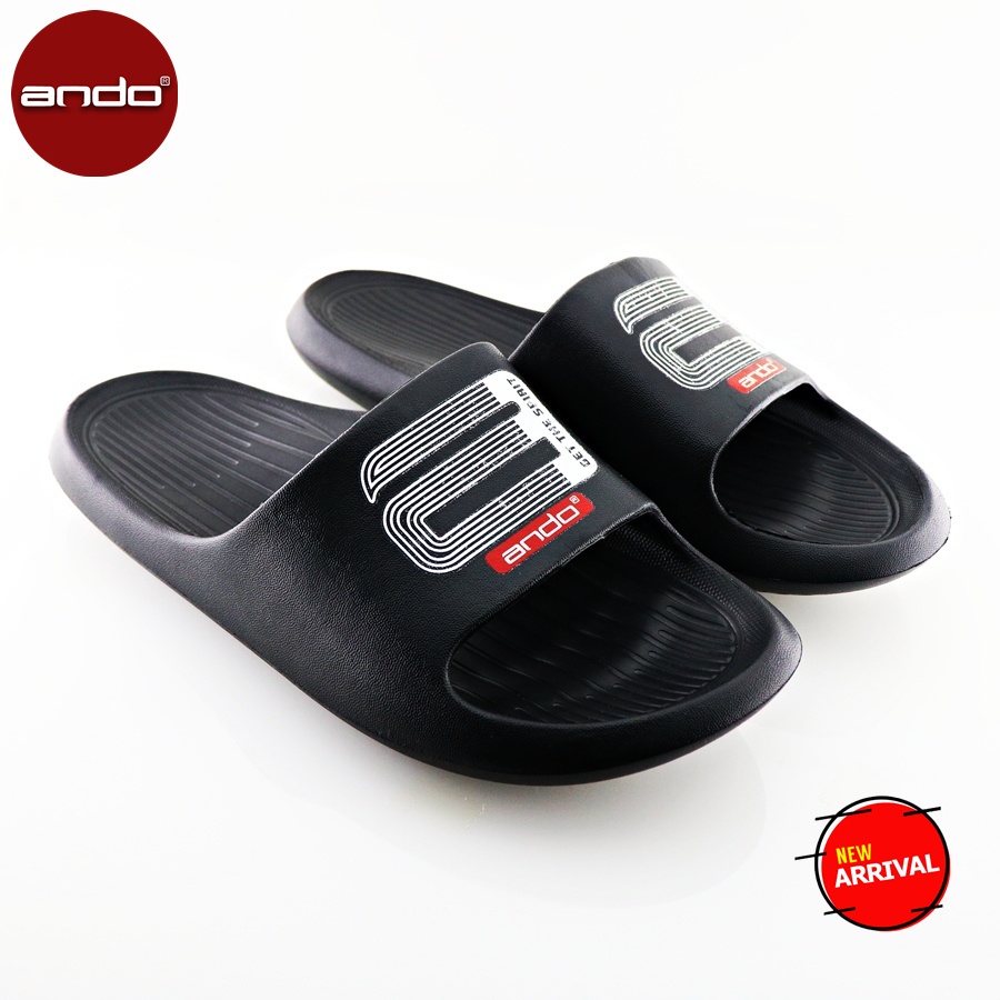 Jual NEW EDITION!! Ando Relax Hitam - Sandal Slide Pria Edisi Terbaru ...