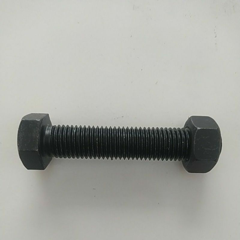 Jual baut mur baja hitam 8.8 full drat M 20 x 100 mm pitch 2.5 kunci 30 panjang 10 cm | Shopee ...