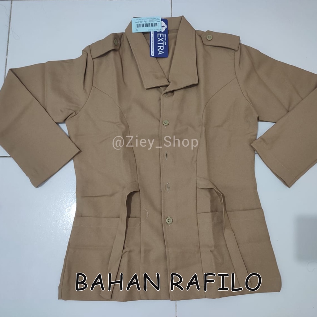 Jual Baju Pramuka Bahan Rafilo Tebal Cewek Panjang Extra Empat Lima ...