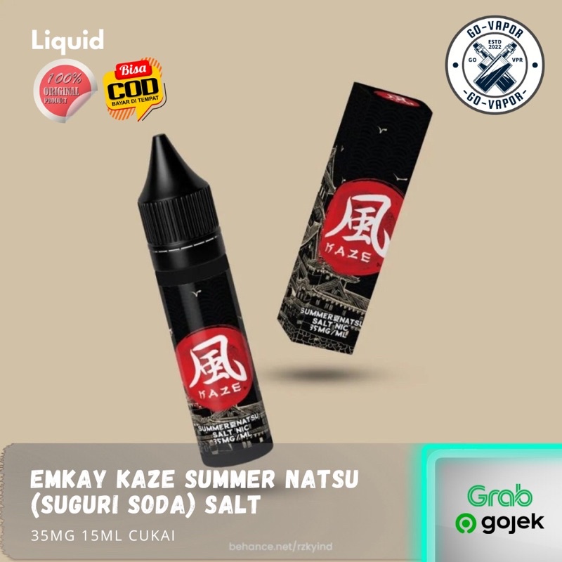 Jual Emkay Kaze Summer Natsu (Suguri Soda) Salt Nic 15ML 35MG | Shopee ...
