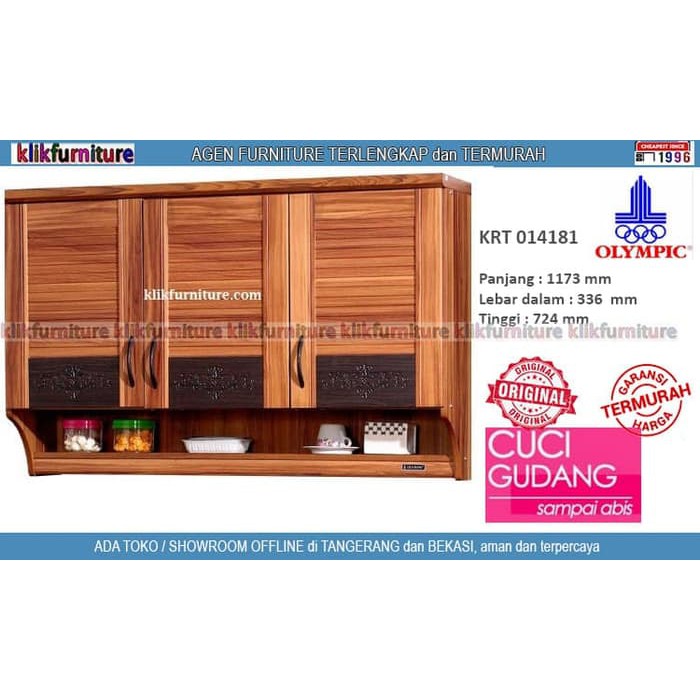 Jual KRT 014181 Olympic Kitchen Set Atas 3 Pintu | Shopee Indonesia