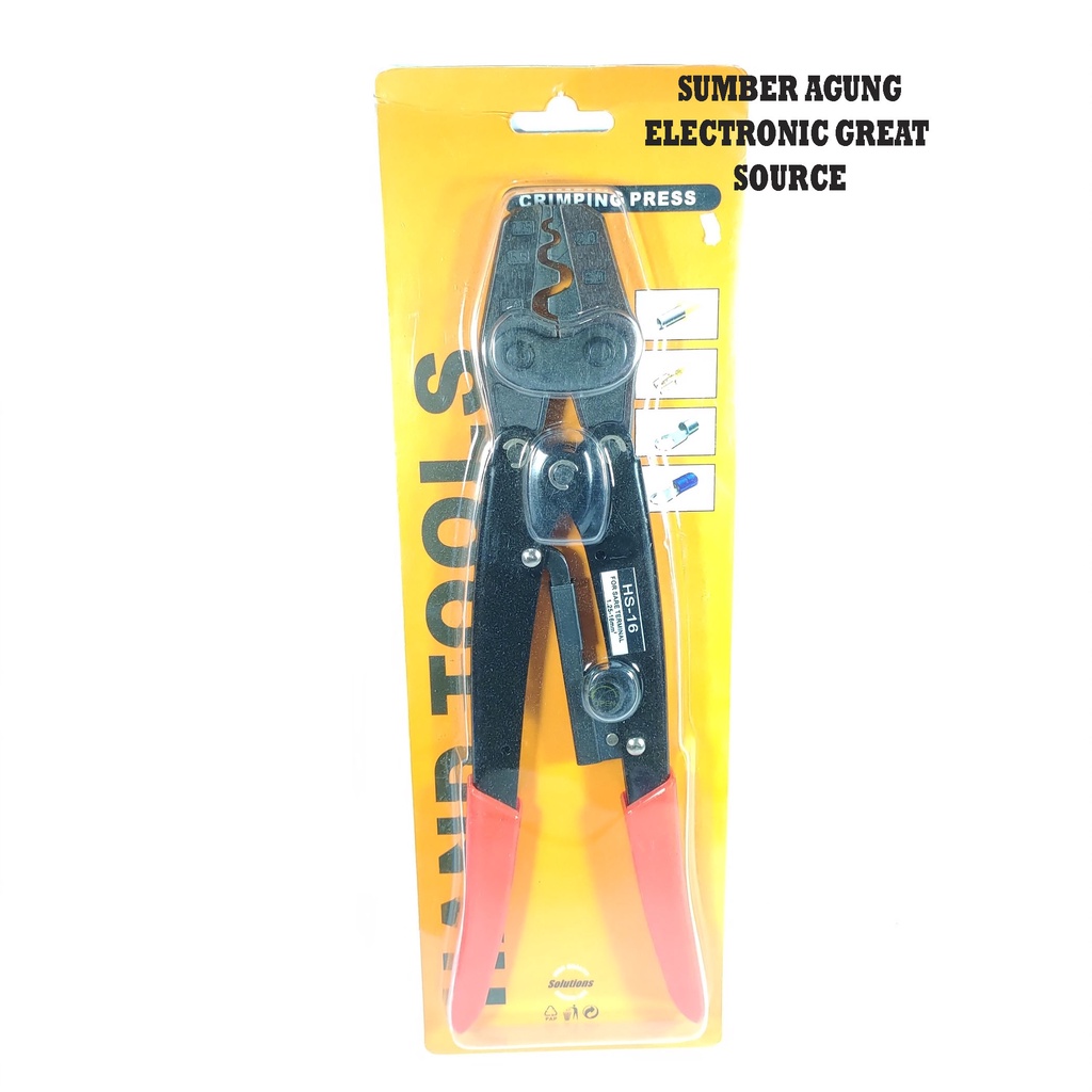 Jual Tang Skun Crimping Press Hand Tool HS16 6mm Hingga 16mm Kecil ...