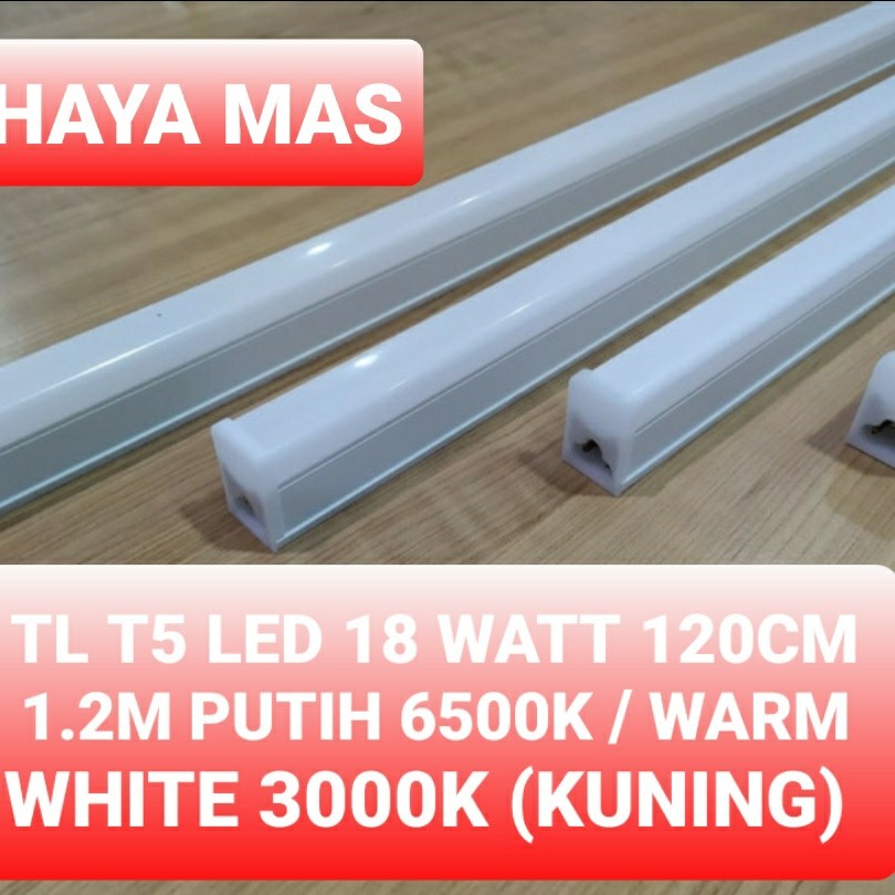 Jual LAMPU TL NEON T5 LED 18 WATT 120CM 18W 1.2M 18 W 120 CM 18WATT 1.2 M - Putih | Shopee Indonesia