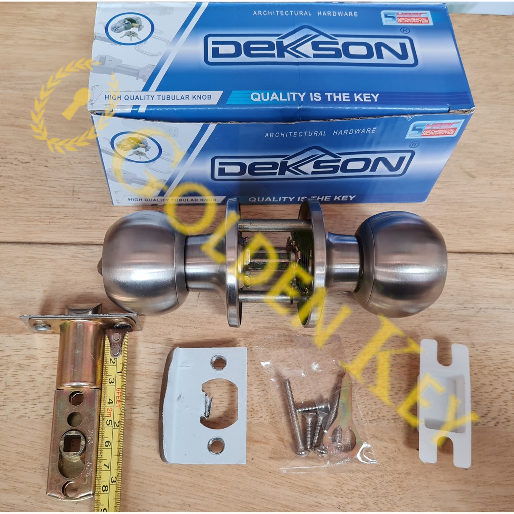 Jual Kunci Bulat Pintu WC Kamar Mandi Dekkson Dekson KCBL T9587 BK SSS ...