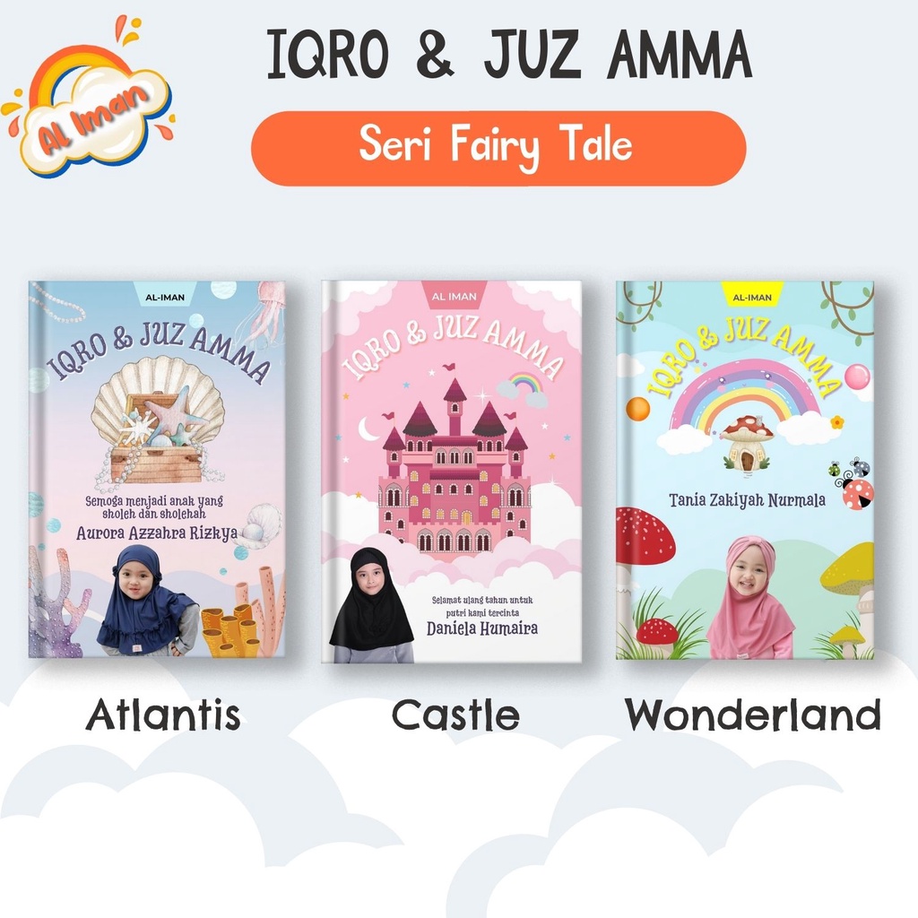 Jual (SOFT COVER) BISA CUSTOM NAMA | Iqra & Juz Amma GRATIS CUSTOM NAMA ...